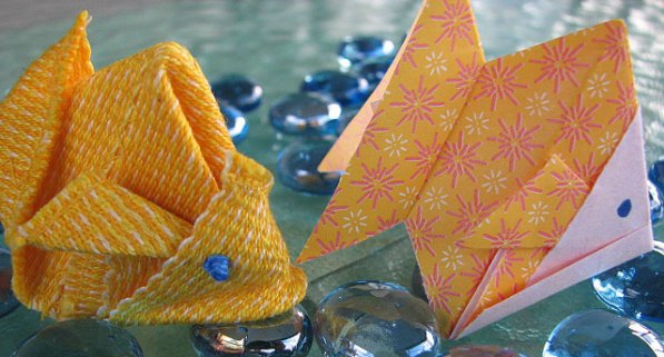 Inkle + Origami | inkled pink